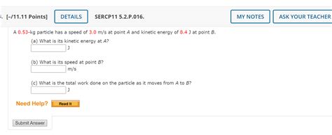 Solved 3 [ 11 11 Points] Details Sercp11 5 2 P 016 My