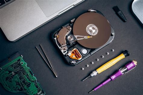 Premium Photo Computer Disassembled Hdd Hard Drive Data Disc Ssd