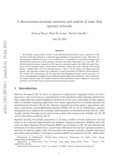 pdf a discretization invariant extension and analysis of some deep