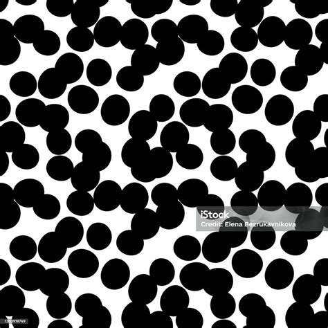 혼란스러운 점으로 매끄러운 패턴을 낙서합니다 흰색 배경에 큰 검은 점 추상 텍스처 템플릿입니다 검은색에 대한 스톡 벡터 아트 및 기타 이미지 Istock