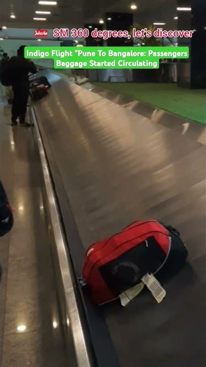 Indigo Flight "Pune To Bangalore" Passengers Baggage Started ...