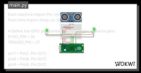 Distance Sensor Wokwi Esp32 Stm32 Arduino Simulator