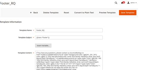 Magento2 Use Custom Email Template In Another Email Template