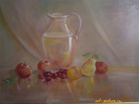 Купить картину Натюрморт с кувшином холст масло Художник Бухарова Любовь Продажа картины