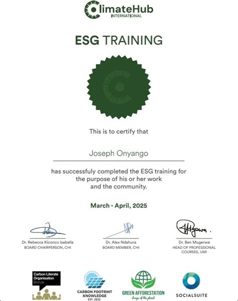 Purposing For A Sustainable Future Onyango Joseph Sylvester