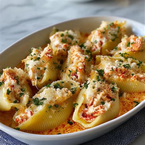 Creamy Baked Lobster Stuffed Shells A Delightful Recipe Skinny Tasted