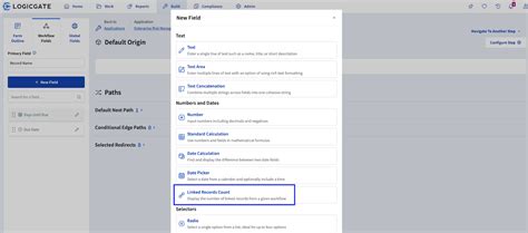 Linked Records Count Fields Logicgate Help Center