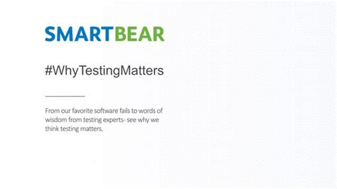 Why Testing Matters Ppt