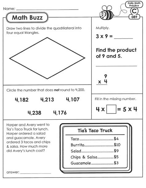 Math Buzz Review Worksheet Worksheet Live Worksheets