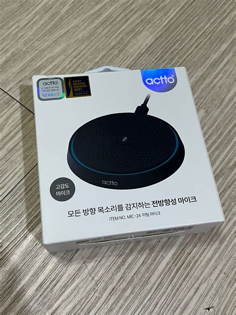 엑토 Mic 24 전방향성 마이크 온라인회의 줌 키보드마우스스피커 중고나라
