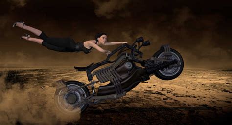 3d渲染素材图片 躺在摩托车上的黑衣女骑士3d渲染图素材 高清图片 摄影照片 寻图免费打包下载