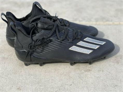 New Adidas Adizero Football Cleats Black Silver Metallic Eh2707 Mens