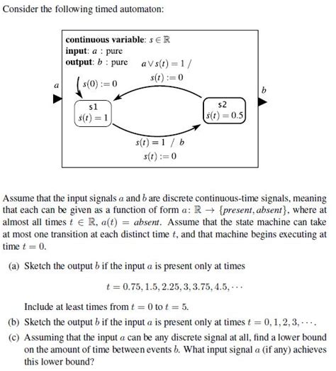 solved consider the following timed automaton continuous