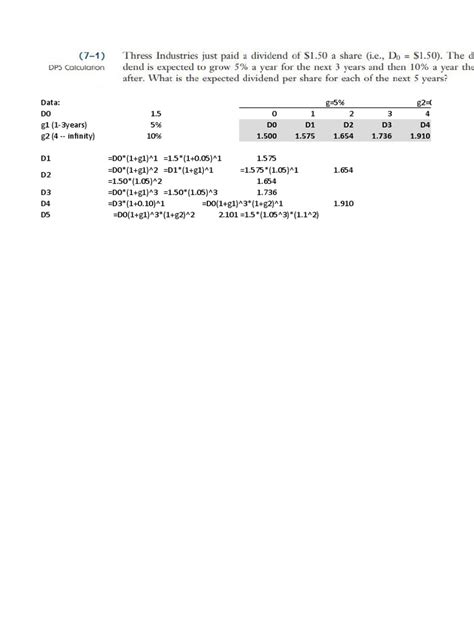 Practice Questions L7 Pdf Yield Finance Preferred Stock