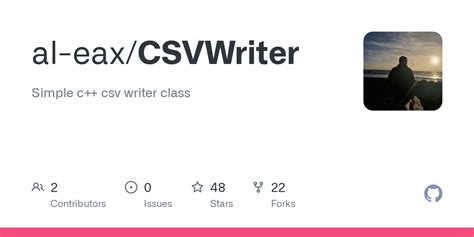Github Al Eaxcsvwriter Simple C Csv Writer Class
