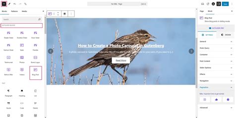 how to insert in gutenberg gutslider