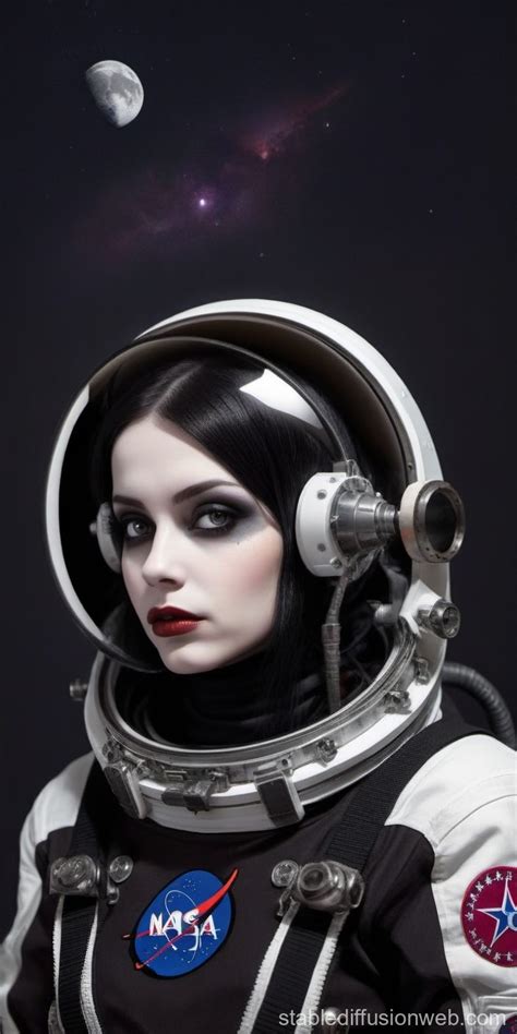 Gothic Female Cosmonaut Stable Diffusion Online