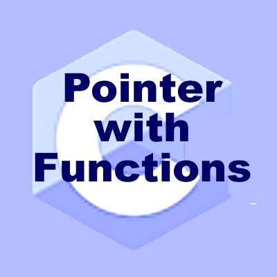 Pointer With Function In C Pointer To Function In C Computer Science Tutorial