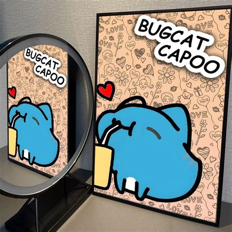 Bugcat Capoo Cute Cartoon Good Quality Prints And Posters Waterproof P