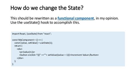 React State Vs Props Introduction And Differences Pptx