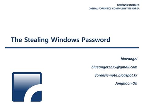 130622 Fitalk The Stealing Windows Password Ppt