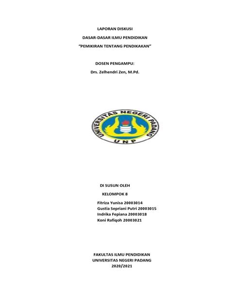 Laporan Diskusi Kelompok 8 Pdf