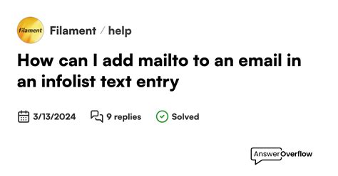 How Can I Add `mailto` To An Email In An Infolist Text Entry Filament