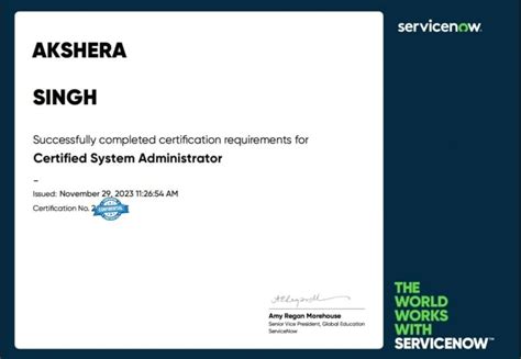 Akshera Singh On Linkedin Servicenow Certificationachieved