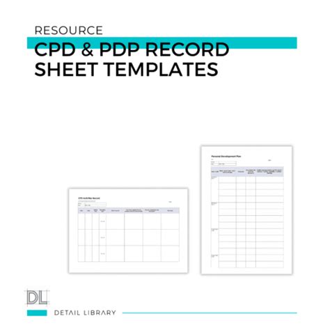 Cpd And Pdp Record Sheet Templates