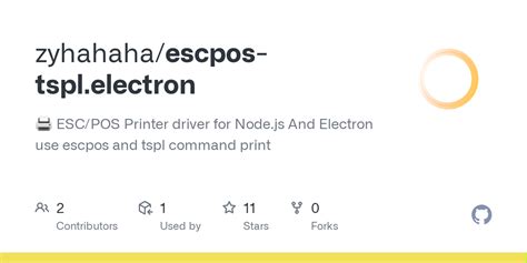 Github Zyhahahaescpos Tsplelectron 🖨️ Escpos Printer Driver For