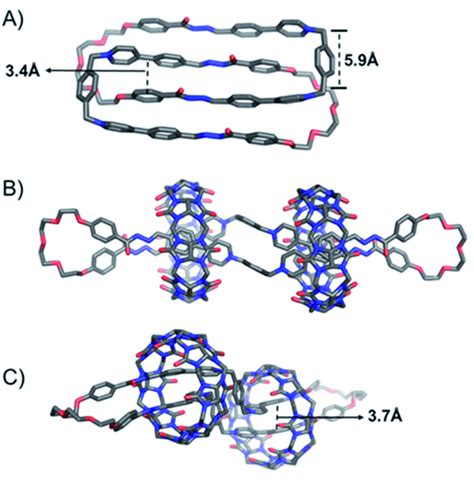 Solid State Structures Of A 1f²⁺·22 B 1f²⁺·2·1f²⁺·2⊂2cb 8 Download Scientific Diagram