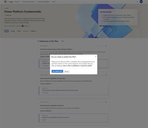 Como Criar E Gerenciar Planos No Microsoft Learn Microsoft Learn