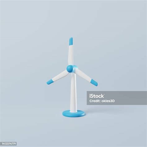 풍력 터빈 파란색 배경에 풍차 에너지 천연 자원 3d 렌더링 3차원 형태에 대한 스톡 사진 및 기타 이미지 3차원 형태 지속 가능한 생활 양식 지속 가능한 자원