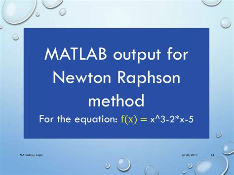 Matlab Lecture 7 Regula Falsi Or False Position Methodtaj Pdf