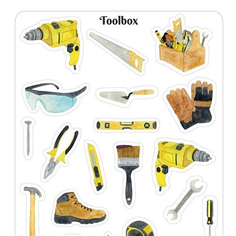 Toolbox Label Sticker Etsy