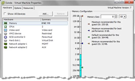 Adjusting The RAM Available To The Virtual Machine