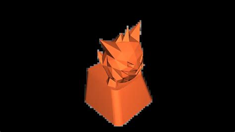 Low Poly Genger Key Caps By Pika28samson Download Free Stl Model