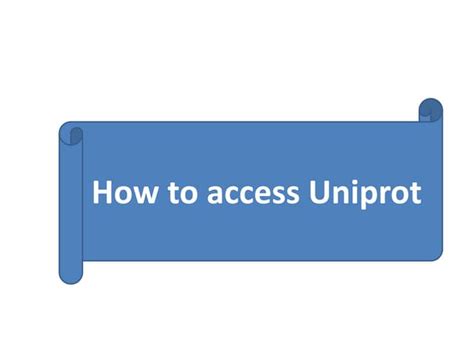 Uniprot Pptx