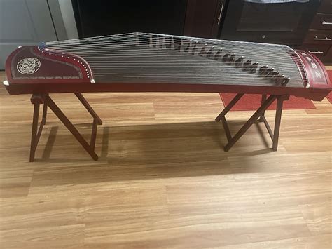 Rosewood Guzheng 21 Stringed Chinese Zither Reverb