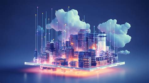 Premium Photo An Abstract Representation Of Cloud Computing