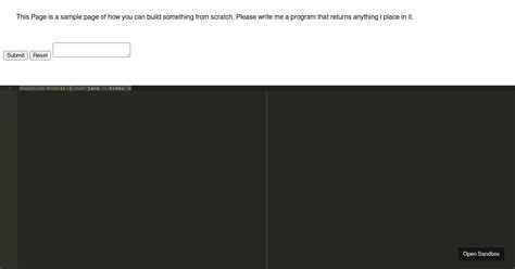 Codebox Framework Codesandbox