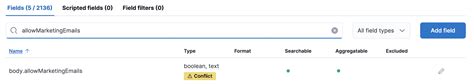 Elasticsearch Kibana Reports A Field Is Conflicting How Can I Resolve It Stack Overflow