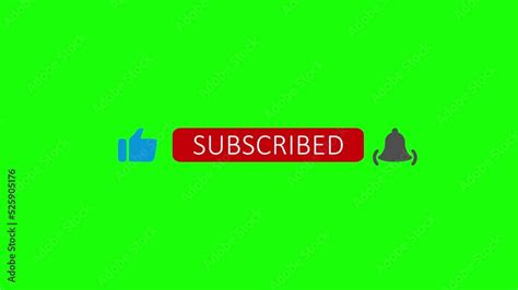 Animation Clicking The Mouse Cursor On The Like Button Share Button And Subscriptions With