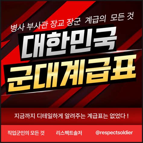 대한민국 군대계급표 병사 부사관 장교 장군 모든 것 네이버 블로그