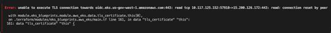 unable to execute tls connection towards oidc eks · issue 462 · aws ia