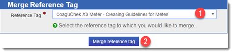 how do i merge a reference tag legacy interface rldatix public