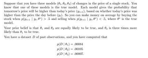 Solved This Problem Is Based On Bayesian Learning Quesiton Chegg