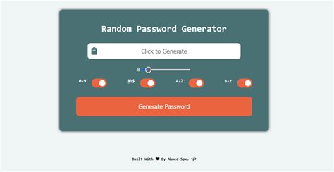 GitHub Ahmedismaell Random Password Generator