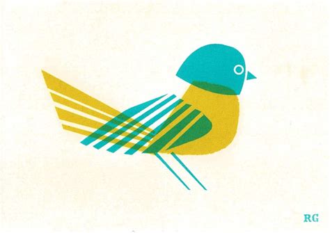 Screen Printed Postcard Love The Simplicity And The Overlapping