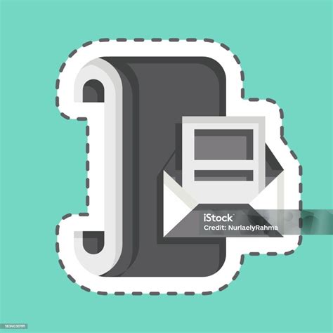 스티커 라인 컷 플렉시블 웨어러블 미래 기술 기호와 관련이 있습니다 심플한 디자인 편집 가능 간단한 일러스트레이션 Brand